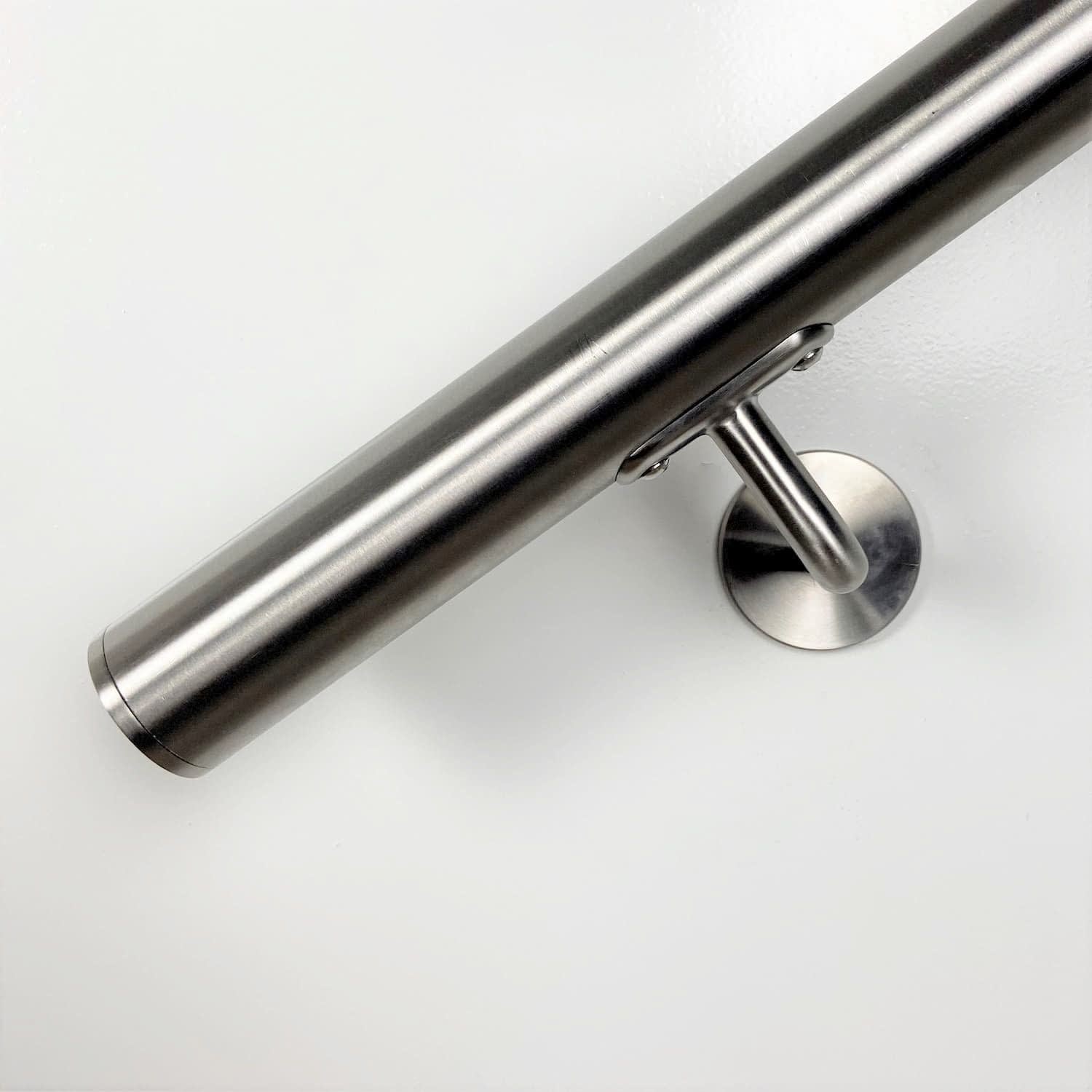 RVS trapleuning Rond - inclusief leuningdragers - Trapleuningexpert