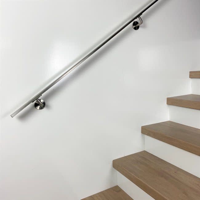 RVS trapleuning – Plat (40x10 mm) - Trapleuningexpert