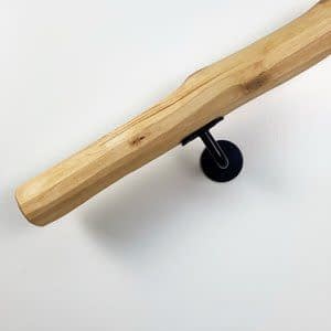 Houten trapleuning rond: Hardhout - Wit - Trapleuningexpert.nl