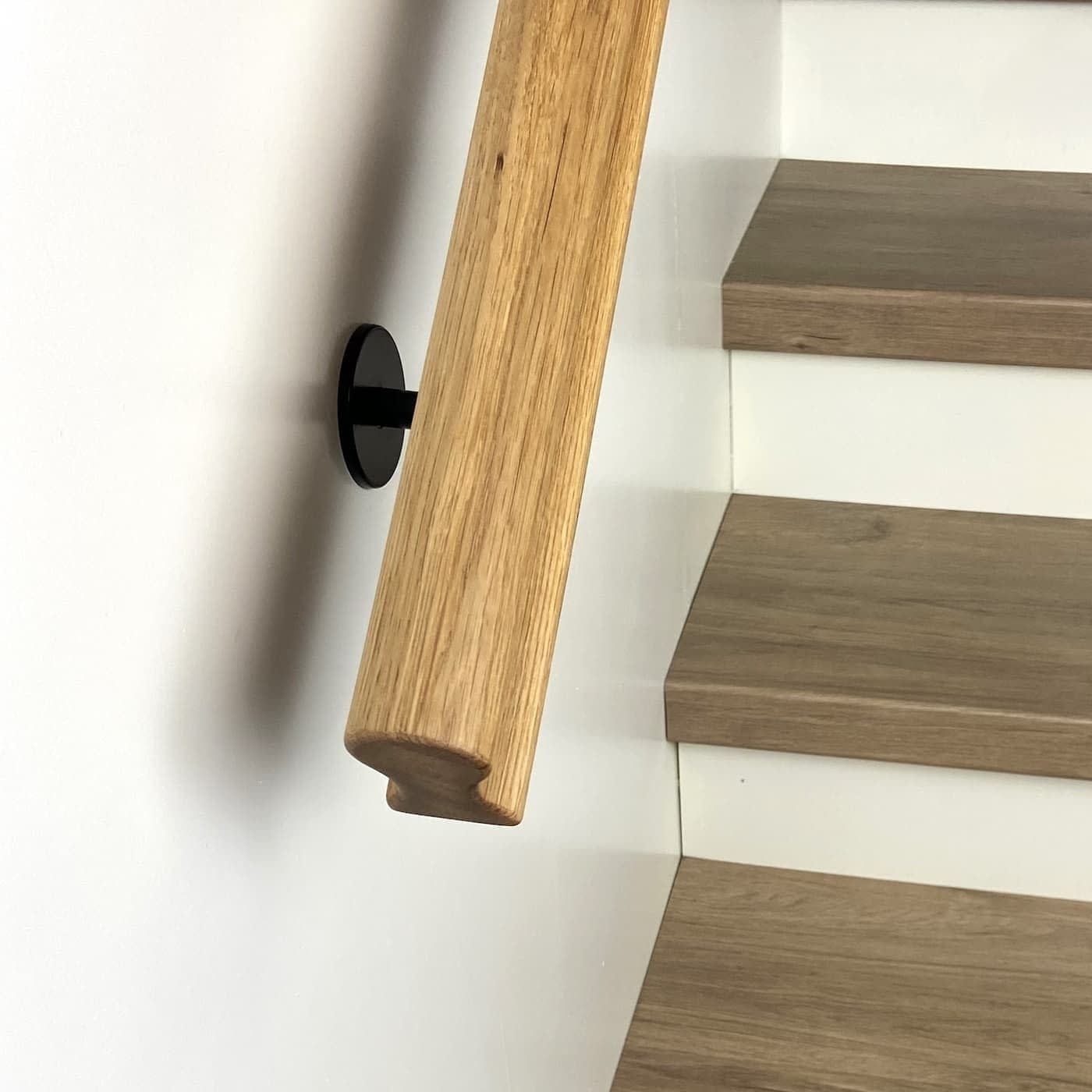 Houten trapleuning sleutelgat: Eiken - Trapleuningexpert