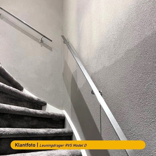 RVS trapleuning – Plat (40x10 mm) - Trapleuningexpert