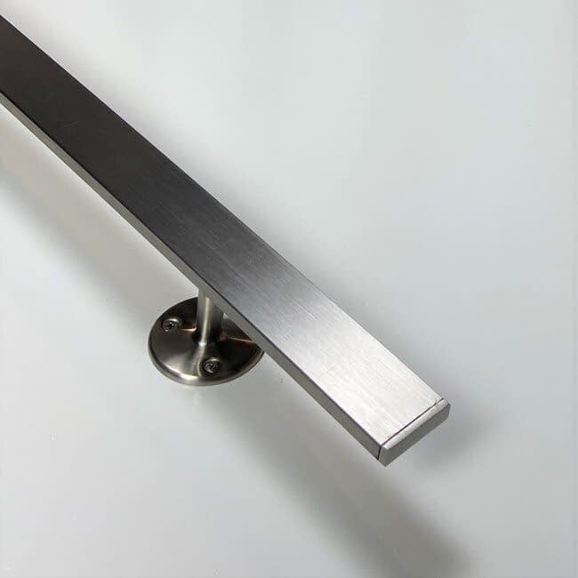 RVS trapleuning – Plat (40x10 mm) - Trapleuningexpert